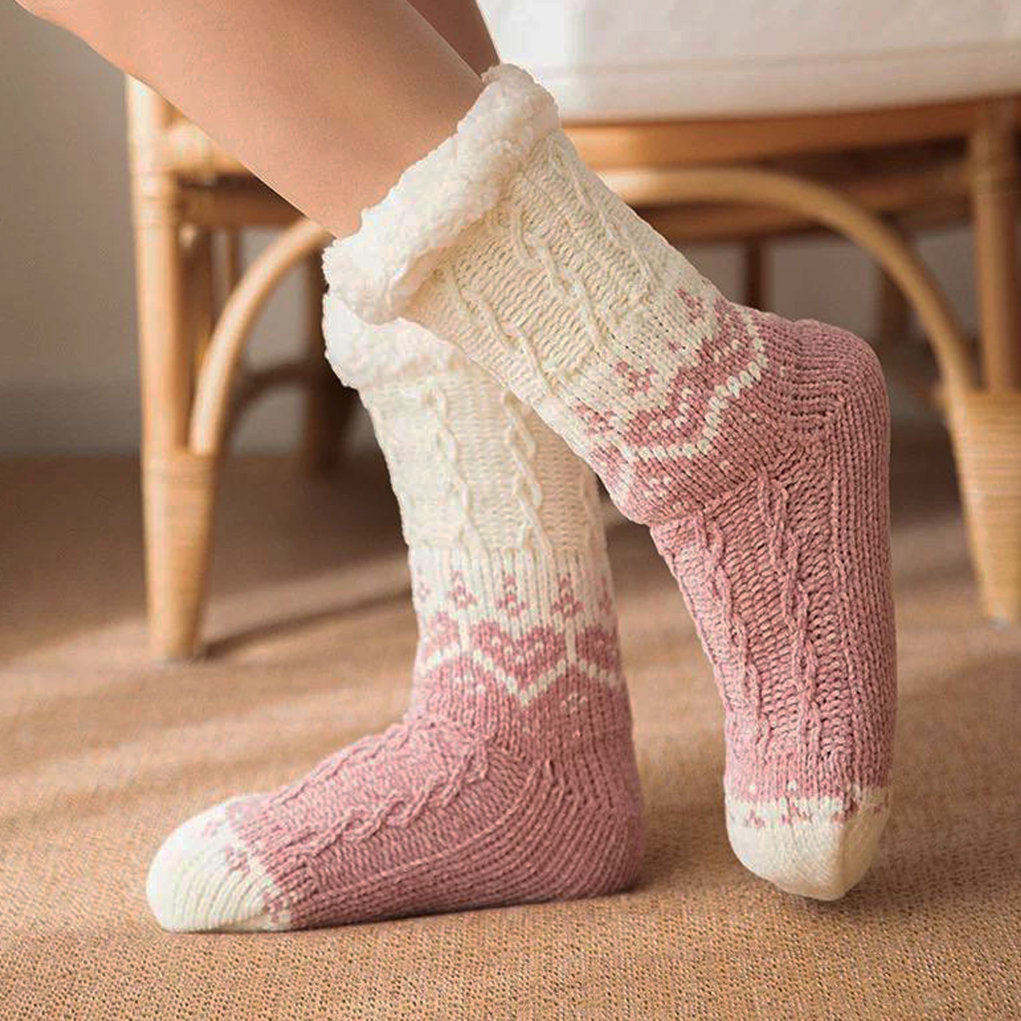 Thick Thermal Winter Sleeping Socks | Sherpa Lined Socks – Kawata House ...