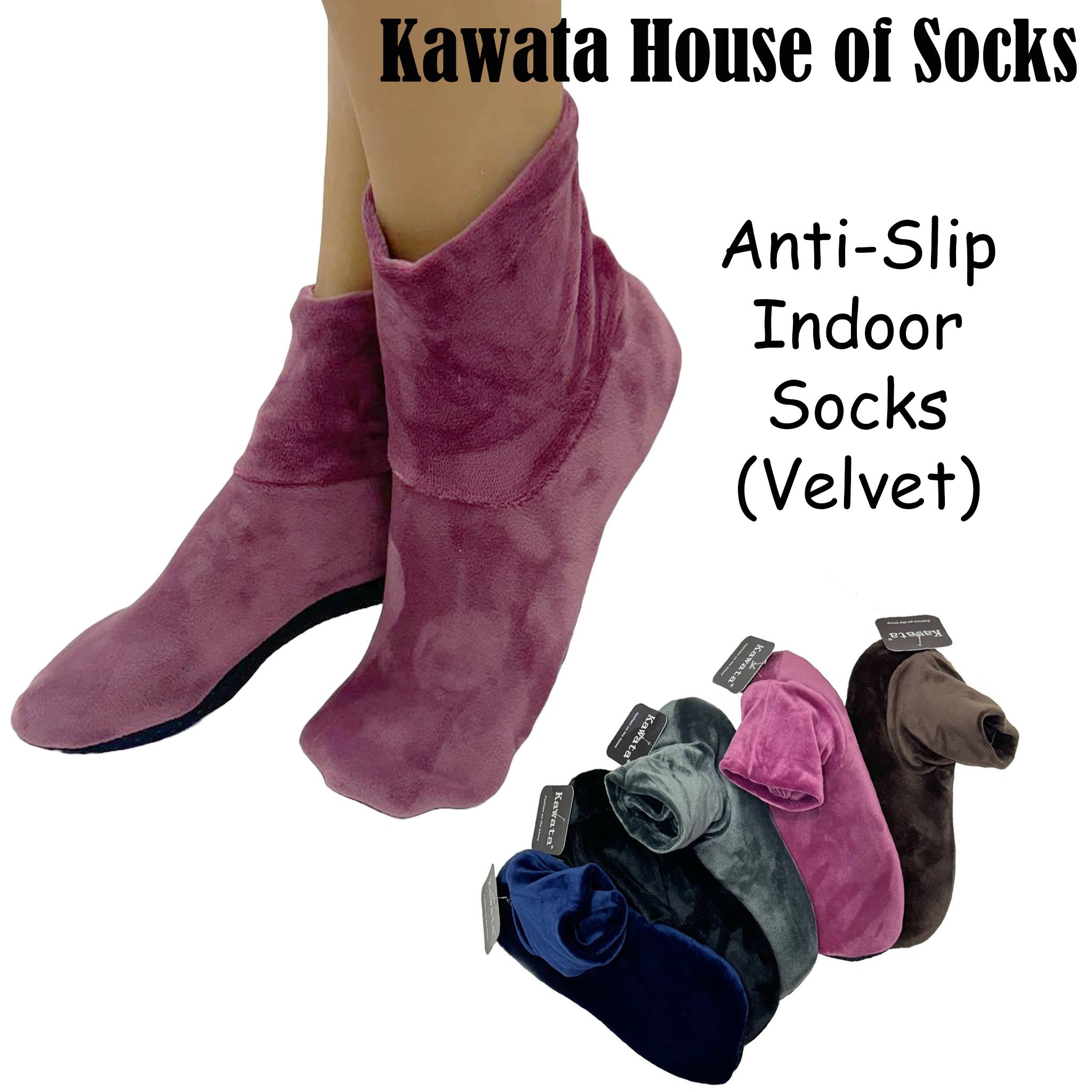 Warm Velvet Indoor Socks | Anti-Slip Tawaf Indoor Socks for Hajj & Umr ...