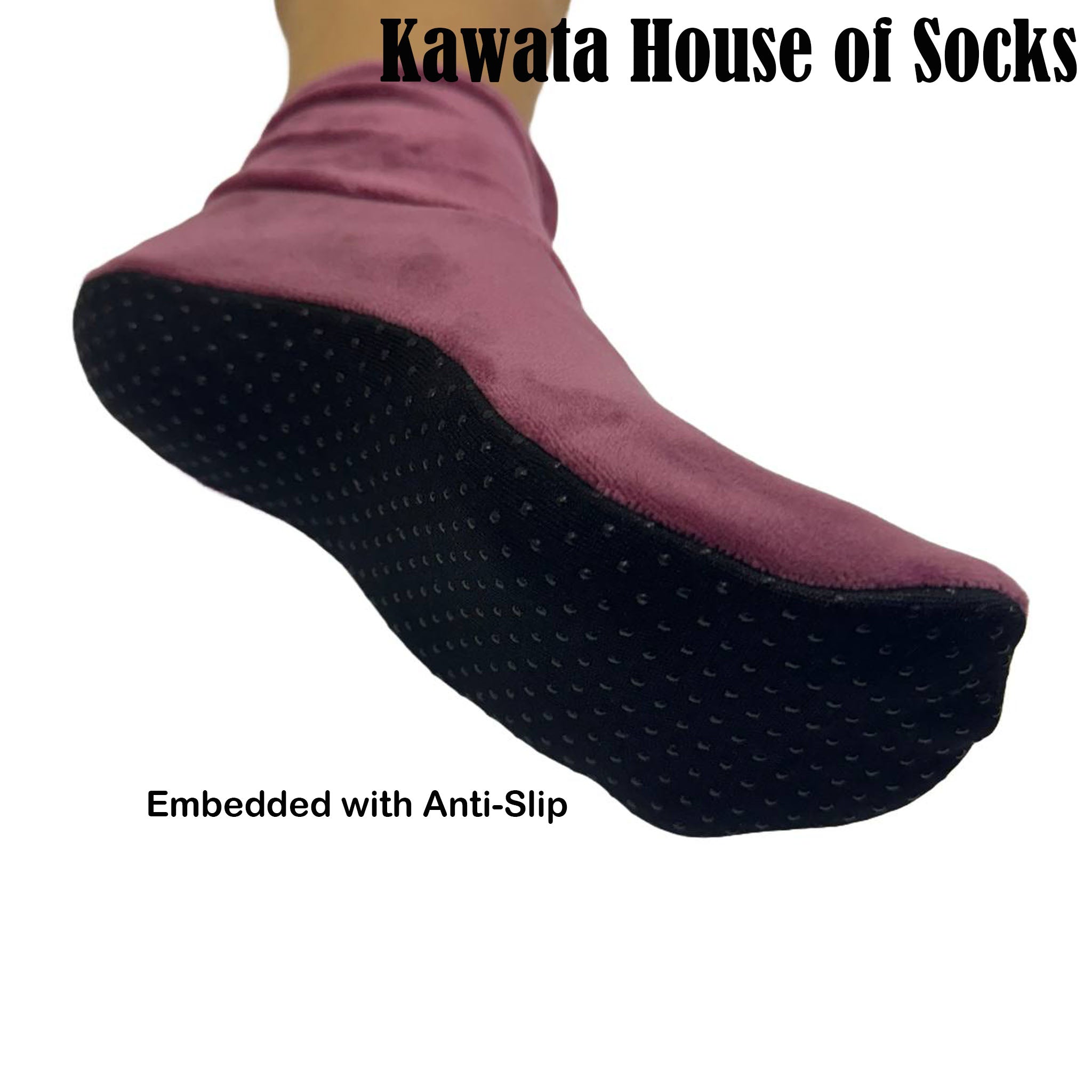 Warm Velvet Indoor Socks | Anti-Slip Tawaf Indoor Socks for Hajj & Umr ...