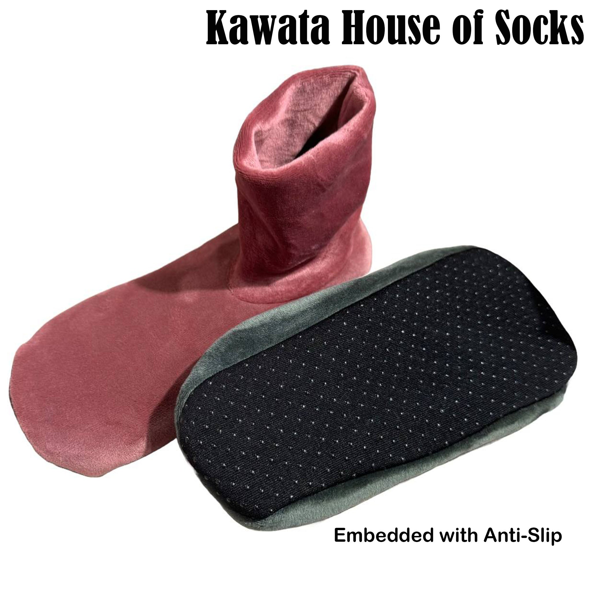 Velvet Indoor Socks | Anti-Slip Tawaf Indoor Socks for Hajj & Umrah Pi ...
