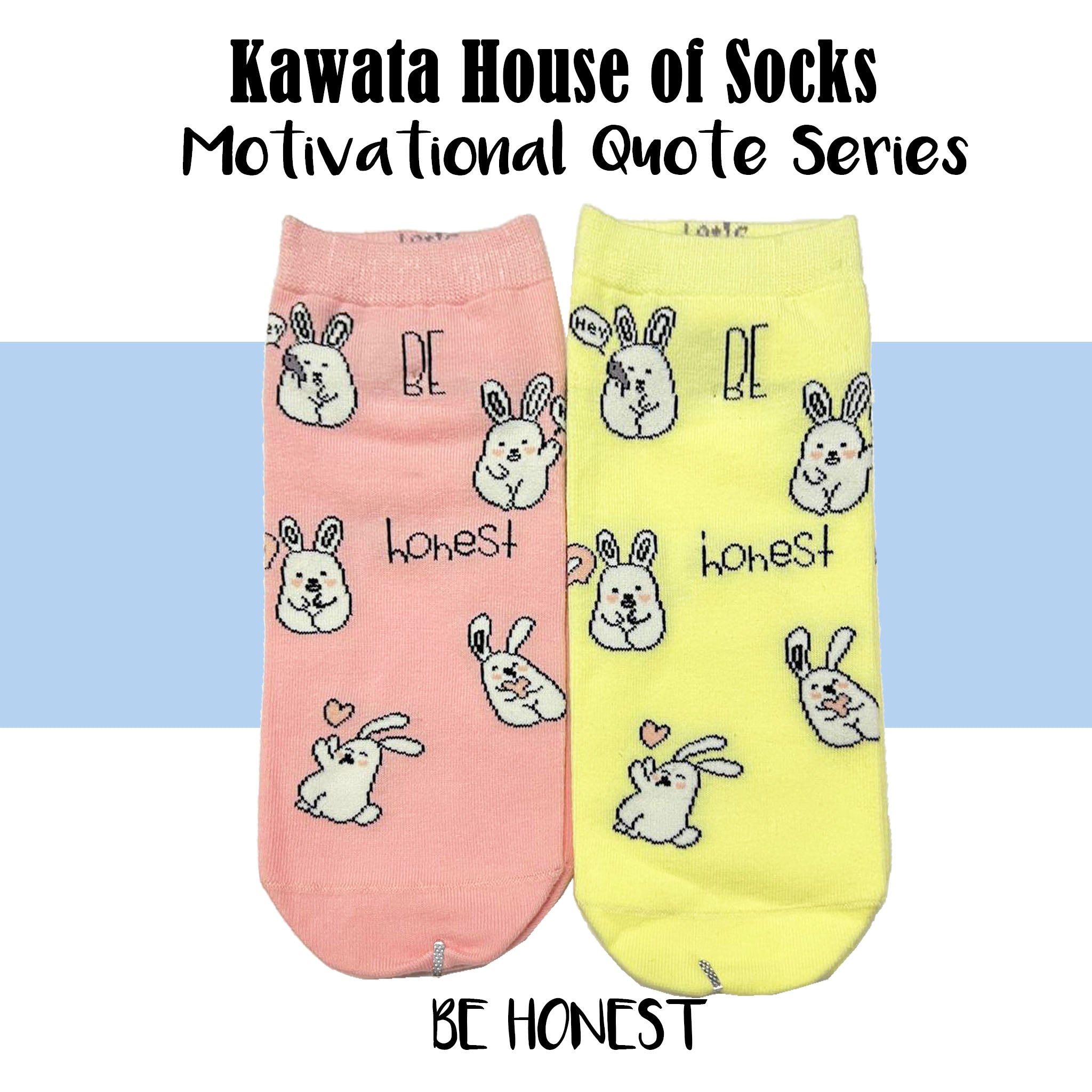 Motivational Quote Series " Be Honest " Casual Ankle Socks – Kawata ...