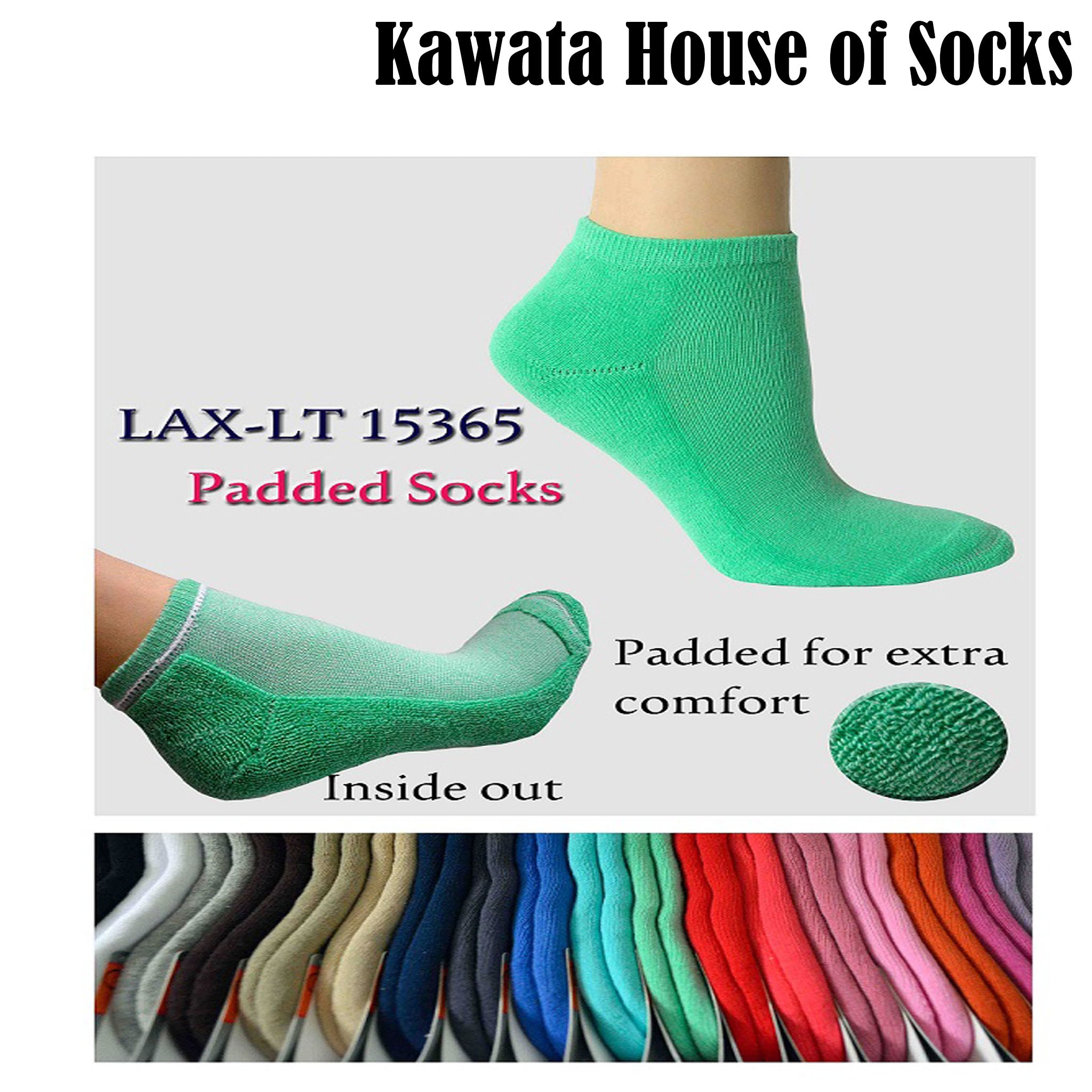 Women Ankle Padded Socks | Ankle Cushioned Socks – Kawata House of Socks