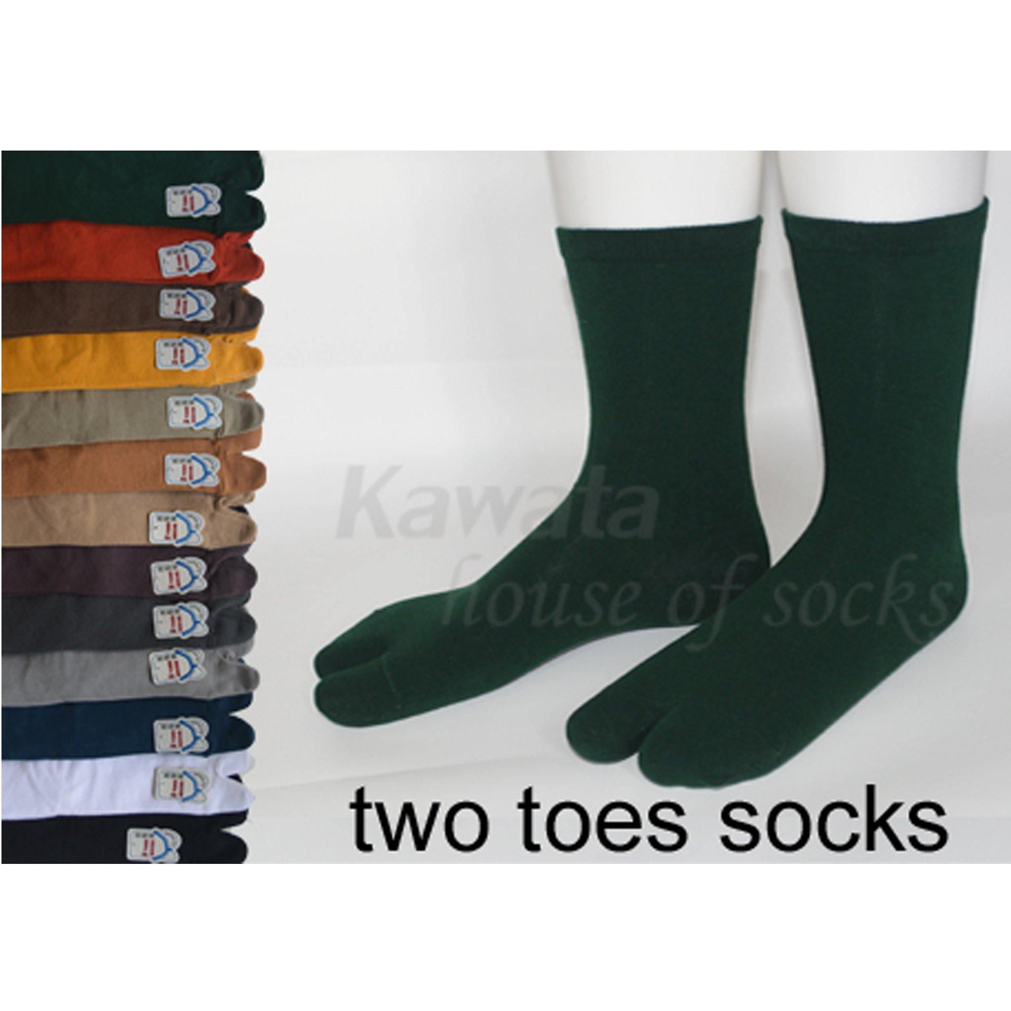 Two Toes Mid Calf Socks / Tabi Mid Calf Socks – Kawata House of Socks